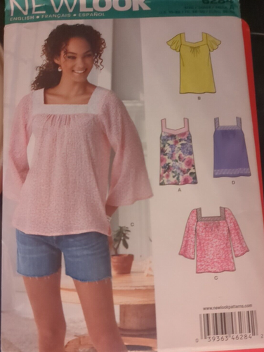 New Look Sewing pattern #6284 Misses' TOP size 10-22 UC/FF 39363462842 ...
