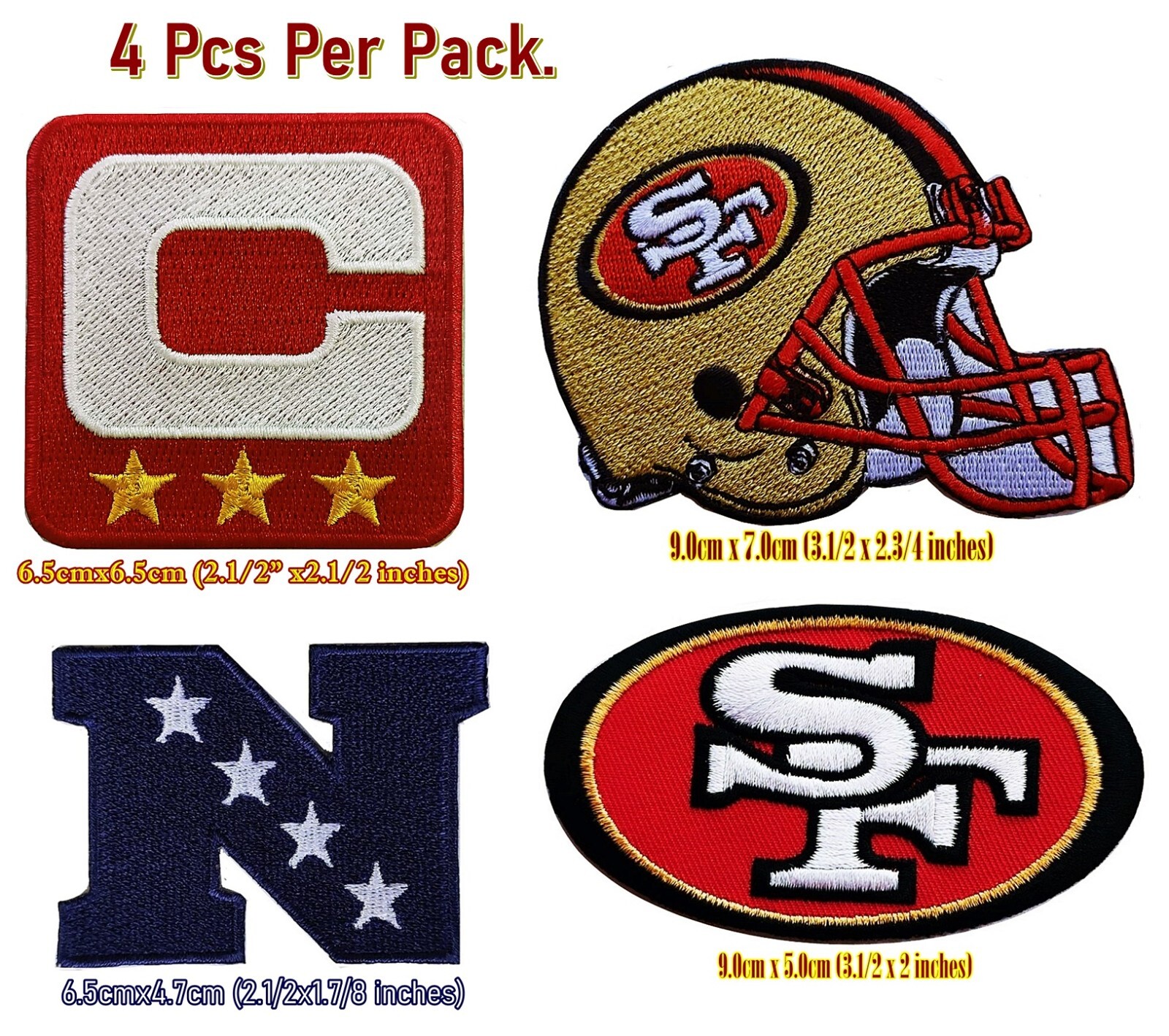 San Francisco 49ers NFL Footballs Patches Embroidery iron,sewing(Select ...