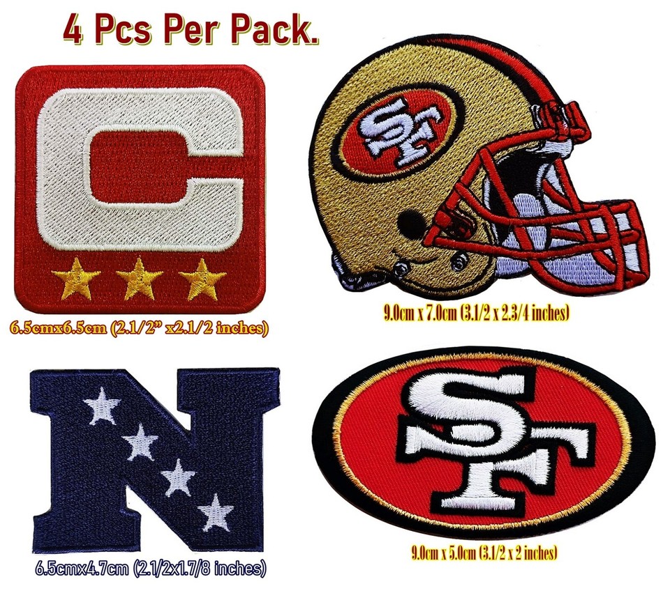 San Francisco 49ers NFL Footballs Patches Embroidery iron,sew(From Thai ...