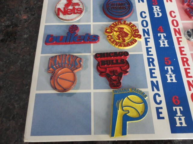 VINTAGE NBA BASKETBALL MAGNET TEAM LOGO STANDINGS BOARD ALL 23 TEAM ...