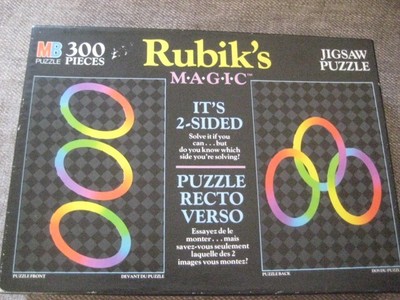 MB Puzzle 300 Piece Jigsaw Featuring RUBIK’S MAGIC 2 Sided Puzzle | eBay
