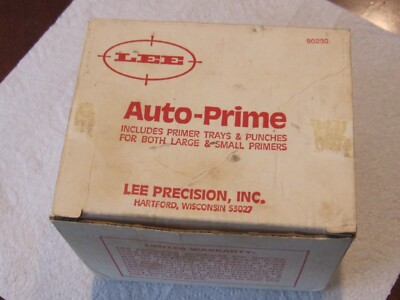 Vintage 1980's Lee Auto Primer Trays & Punches For Both Large & Small ...