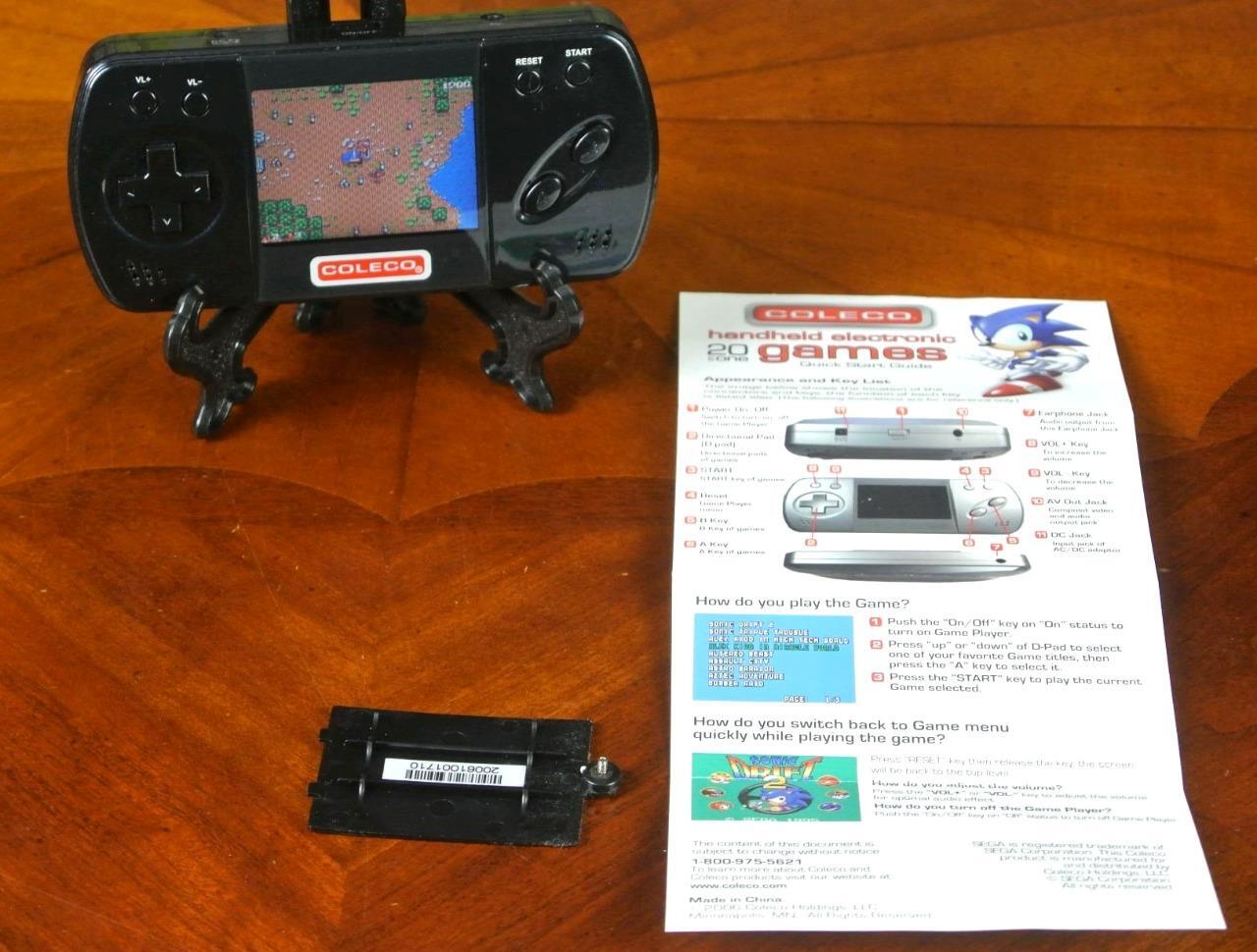 Coleco Handheld Game System 20 Games Installed 20-in-1 Sonic 2006 | eBay