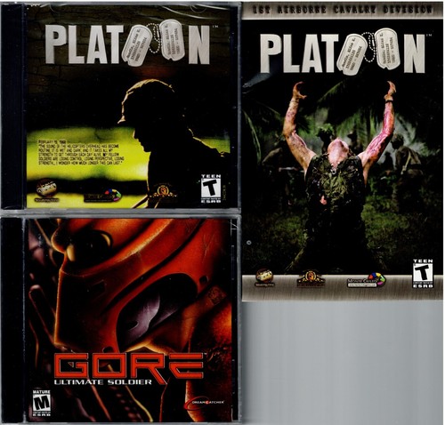 Platoon and Gore Ultimate Soldier Pc New XP Future War and Vietnam War ...
