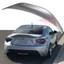 Painted #D6S Silver ducktail trunk spoiler for 12~20 Toyota GT86 Subaru ...