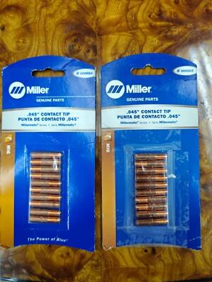 Genuine Miller 000069 Contact Tips .045 2 TEN PACKS | eBay