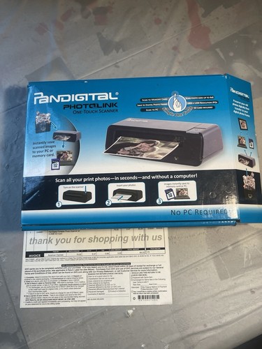 Photo Scanner Pandigital Photolink One-Touch PANSCN04 Open Box ...