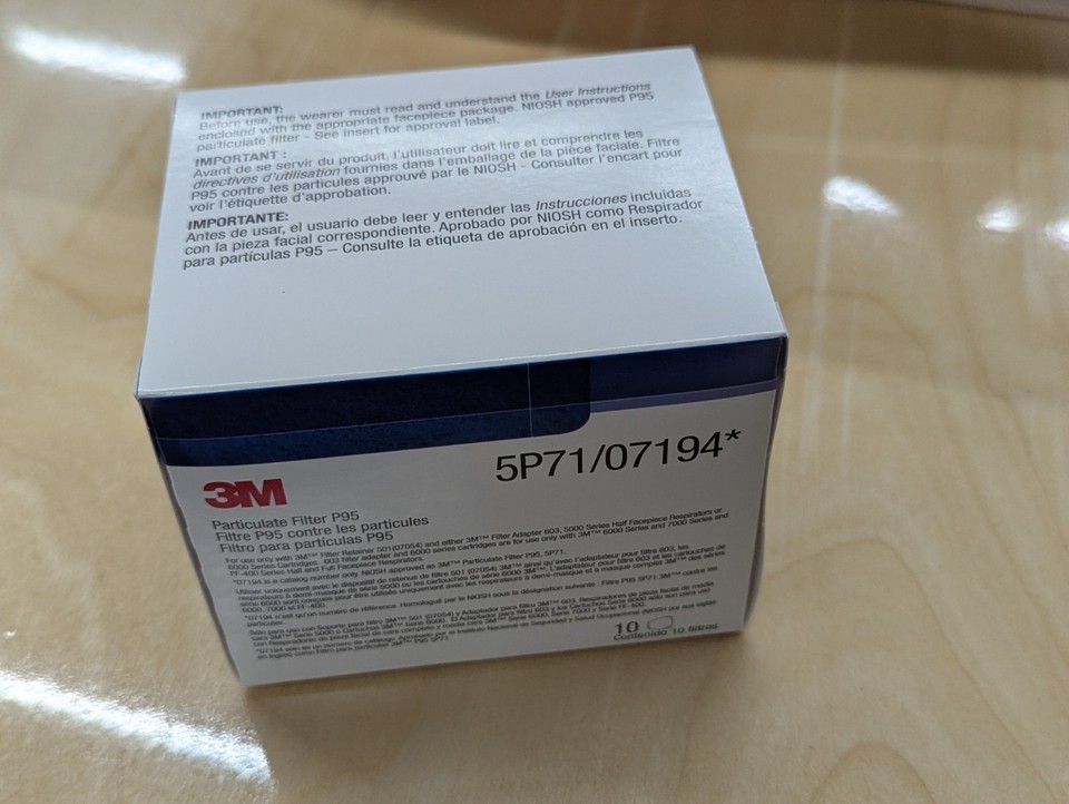 3M 5P71 / 07194 P95 Replacement Particulate Filter For 3M Respirator 10 ...