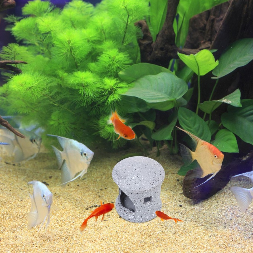 Fish Tank Hideout House Simple Fish Tank Cave Aquarium Landscape Decor ...