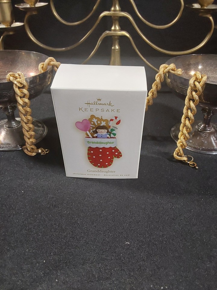 Hallmark 2008 Granddaughter Fabric Mitten Doll Candy Cookie Ornament QXG6194 | eBay