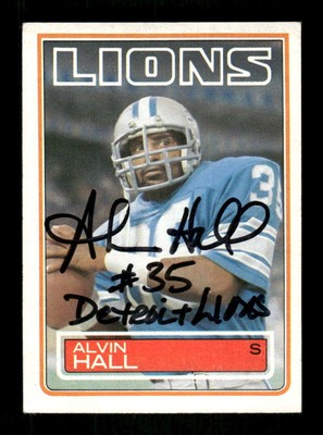 1983 Topps Football 65 Alvin Hall signed auto autograph 01 BXCP41 | eBay