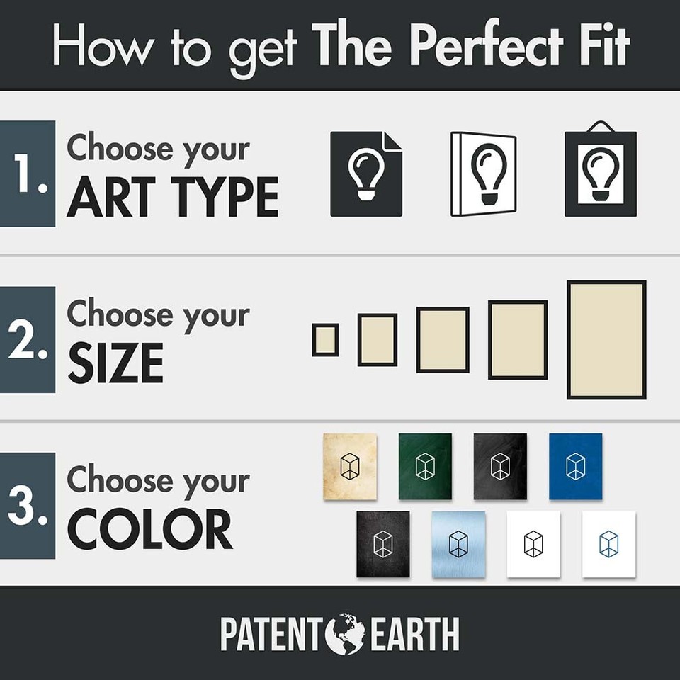 Vertical Milling Machine Patent Wall Art Poster, Canvas or Framed Dad ...