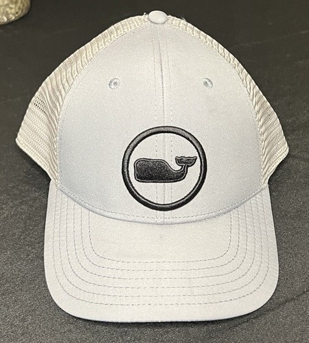Vineyard Vines Mesh Trucker Adjustable Baseball Hat Cap White | eBay