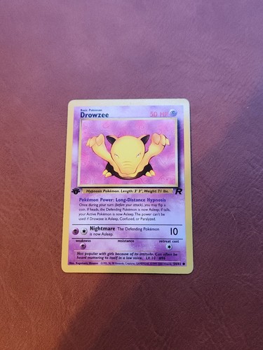 Pokémon TCG Drowzee Team Rocket 54 Regular 1st Edition Common | eBay