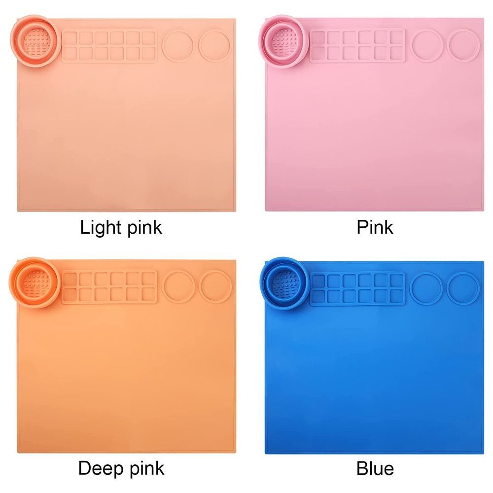 Silicone Drawing Board Silicone Painting Mat Clay Mat Pigment Palette ...