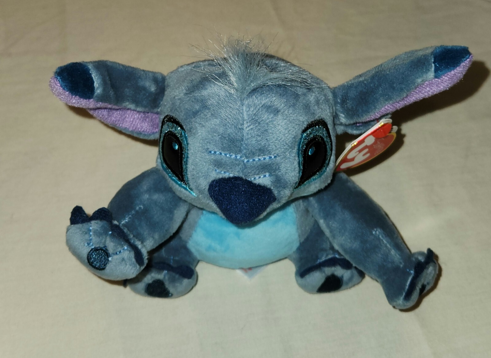 Ty Sparkle Beanie Baby Stitch Disney Lilo & Stitch Alien 6" Stuffed ...