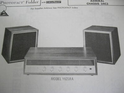 ADMIRAL 24C3 TUNER RADIO RECEIVER PHOTOFACT | eBay