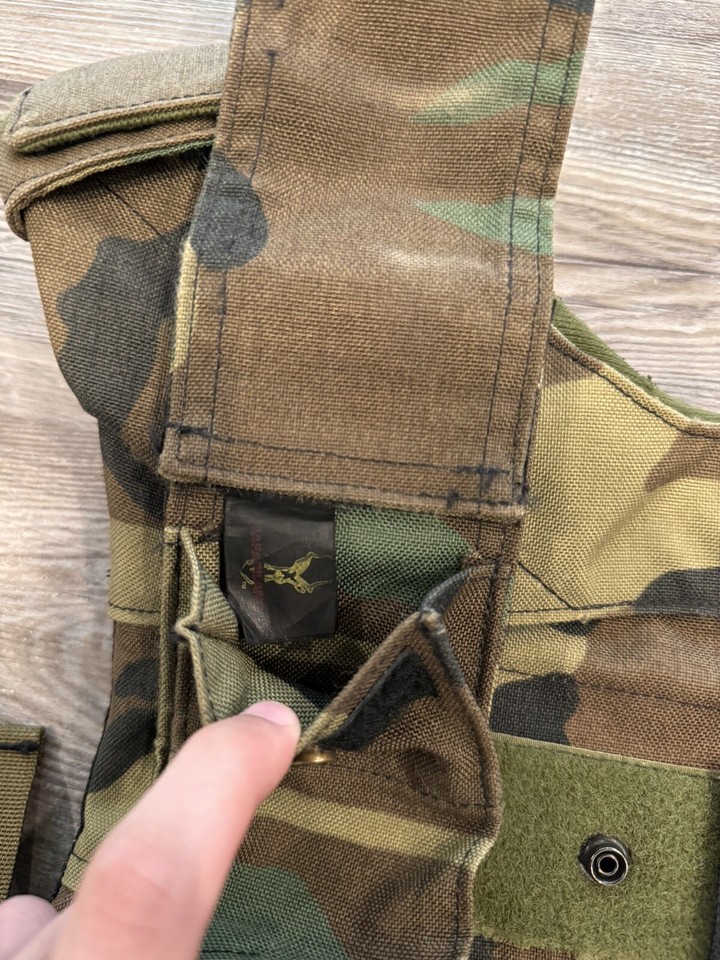 OLDGEN SOF Woodland M81 Plate Carrier Vest, Pouches, Camo, Snap-Grid ...
