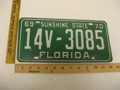 1969 69 1970 70 FLORIDA FL LICENSE PLATE #14V-3085 MARION COUNTY | eBay