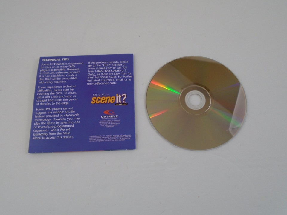 Friends Scene It The DVD Game Replacement Disc ONLY in Sleeve 2005 | eBay