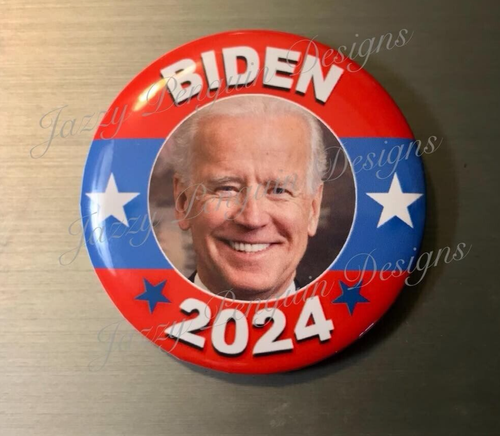 BIDEN 2024 PIN BUTTON BADGE 2.25" president, election, campaign, vote ...