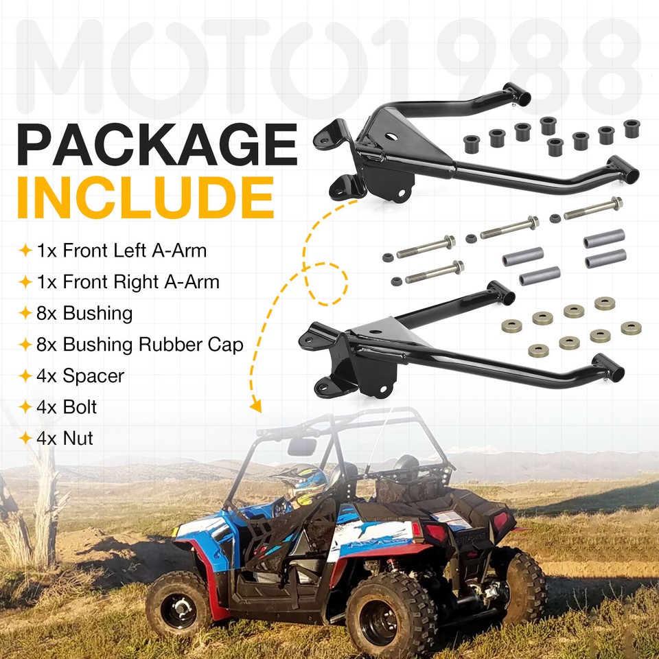Front Left & Right Control Arm Kit For Polaris RZR 170 0454271-067 ...