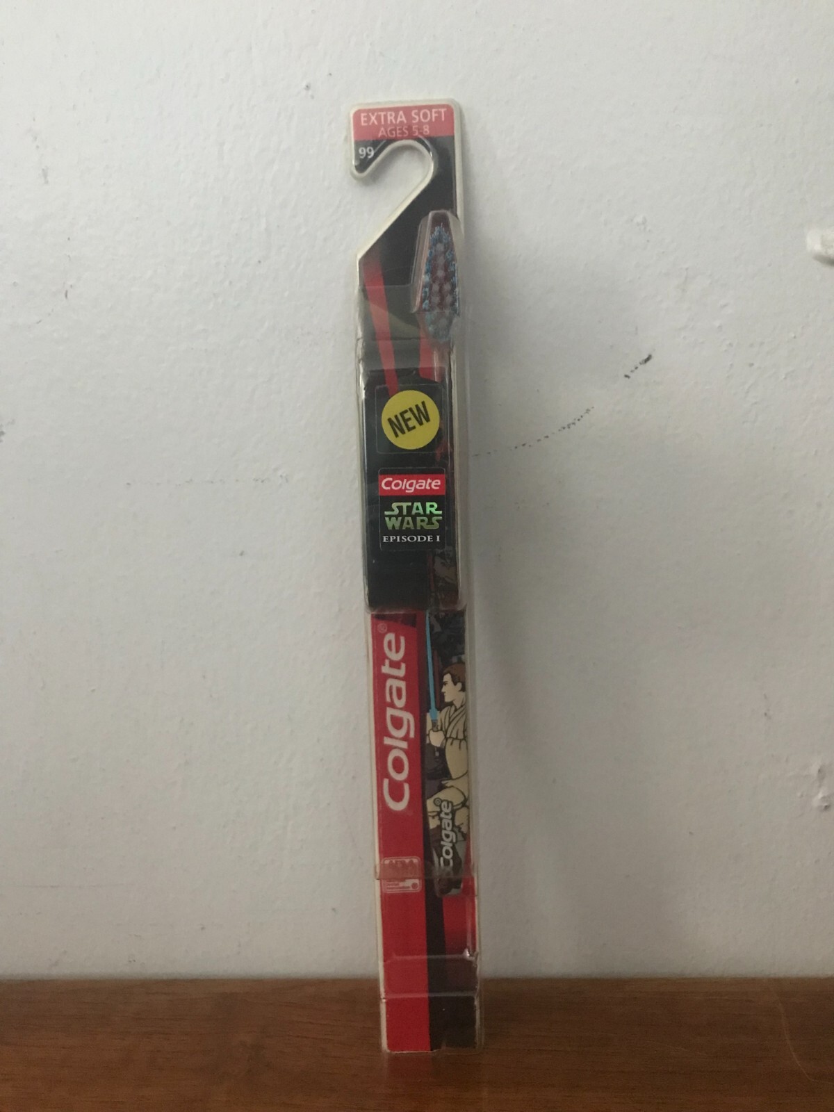 NEW Vtg Star Wars Episode 1 Colgate Toothbrush Darth Vader Extra Soft w ...