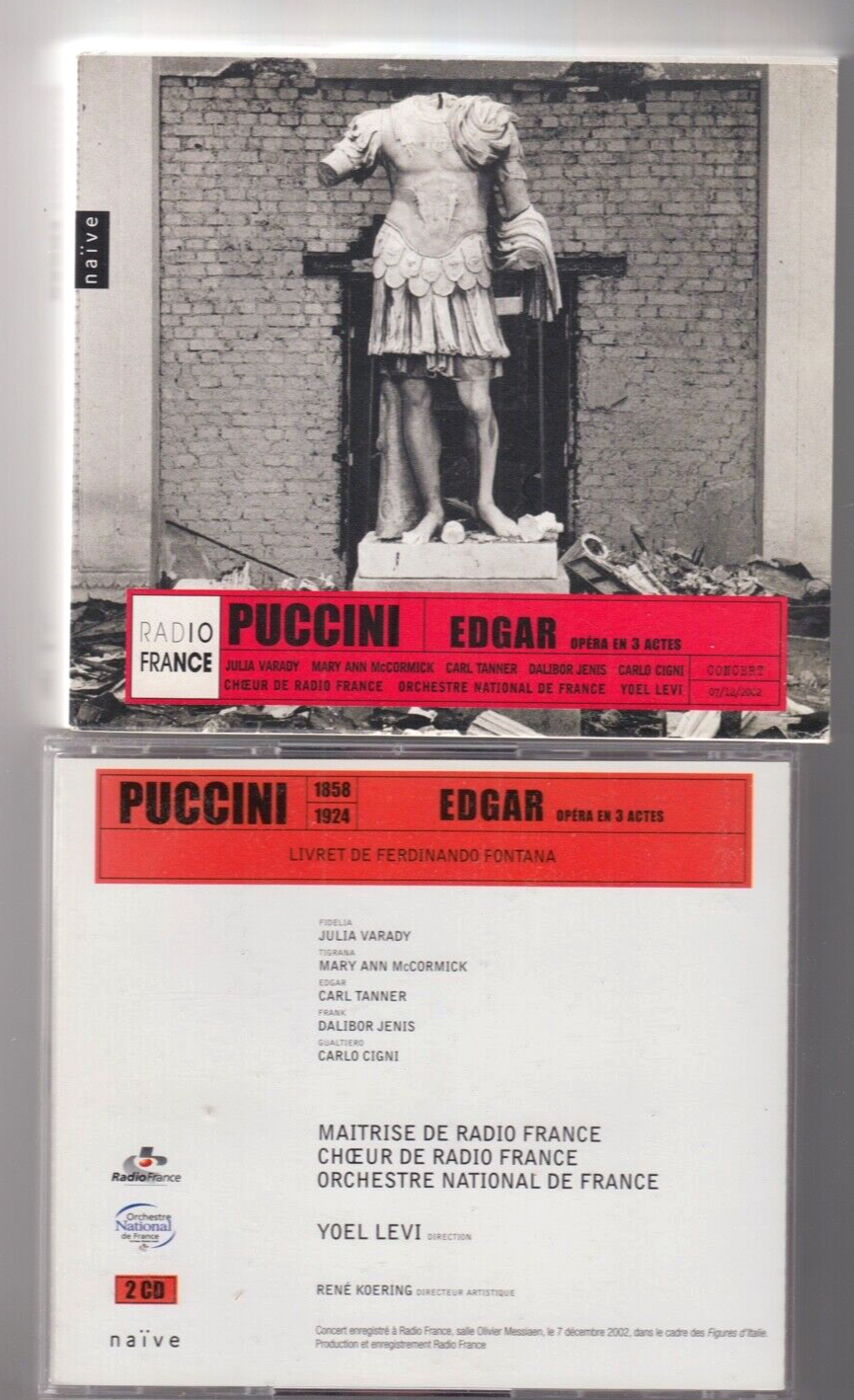 2 CD OPERA SET-PUCCINI-EDGAR-VARADY/TANNER c YOEL LEVI-LIVE RADIO ...