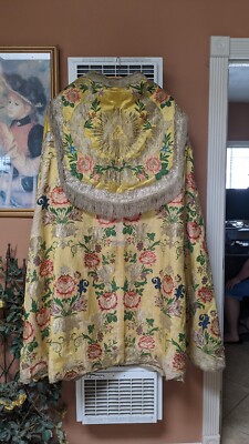 Antique French 18th or 19th Century Silk Cope Lyonaise brocade | eBay