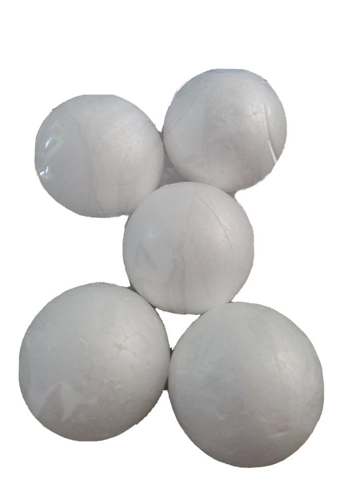 Avanti Polystyrene Balls 3 in 5 Pieces Round White Styro Foam Sphere ...