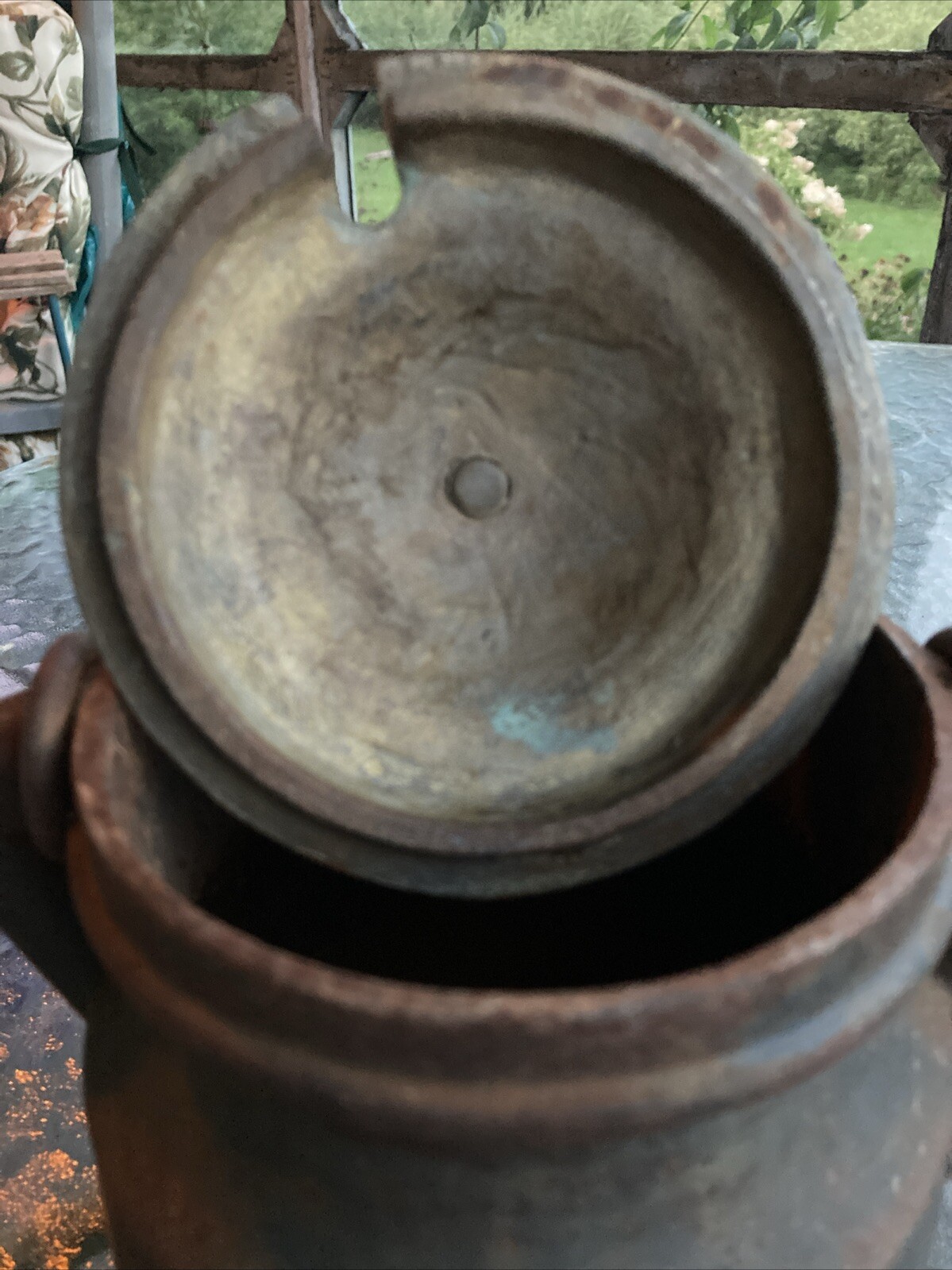 Vintage Cast Iron Gypsy Smudge Pot Witches Cauldron W/ Lid And Handle ...