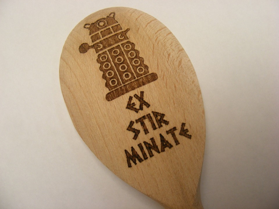 STAR WARS STAR TREK DR WHO CHEWIE DARTH VADER BAKING WOODEN SPOON ...