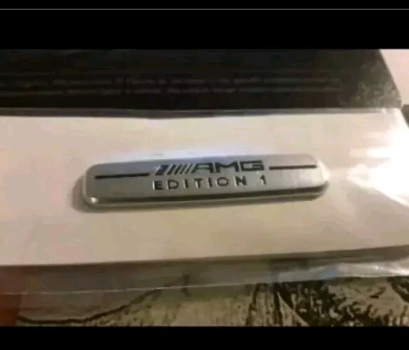 AMG Edition 1 Logo Emblem Multimedia Badge Sticker Aufkleber Mercedes ...
