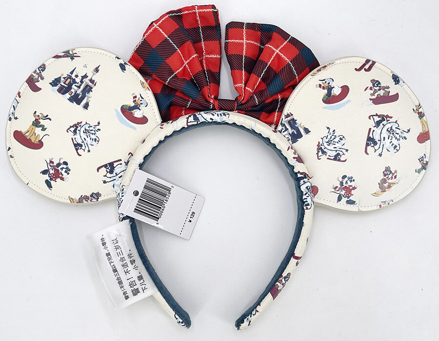 Disney Parks 2021 Christmas Headband Lodge Snow Minnie Mouse Ears ...