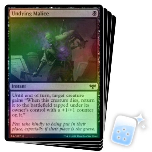 Foil Undying Malice X4 M/NM Magic: The Gathering MTG Innistrad: Crimson ...