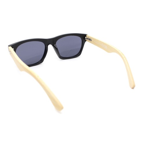 Bamboo Arm Retro Hipster Horn Rim Gentlemans Sunglasses | eBay