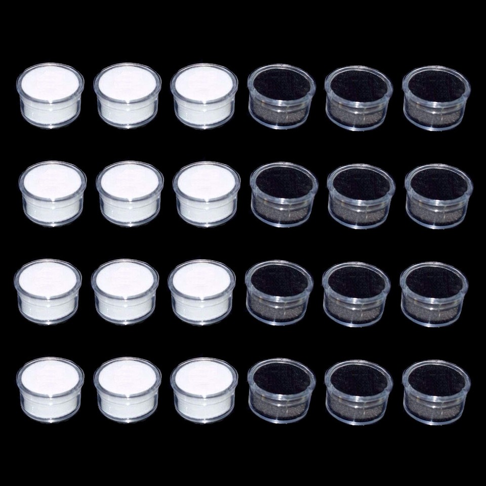 24 PCS Small Loose Diamond Gemstone Display Box round Jewelry Show Box ...