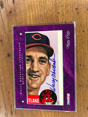 2008 TRISTAR WALLY WESTLAKE CUT AUTOGRAPH ON 1954 CARD SERIAL 17/24 ...