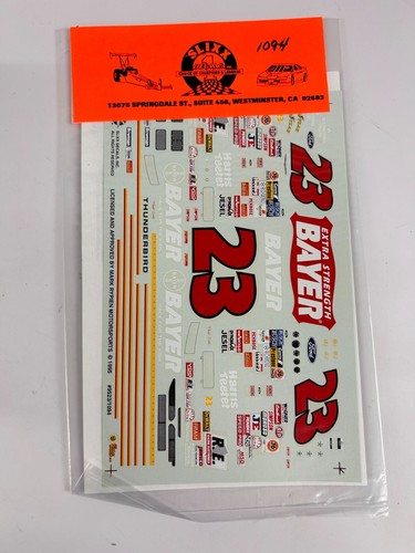 Slixx #9523/1094 1:24 Model Decals #23 Bayer Chad Little | eBay