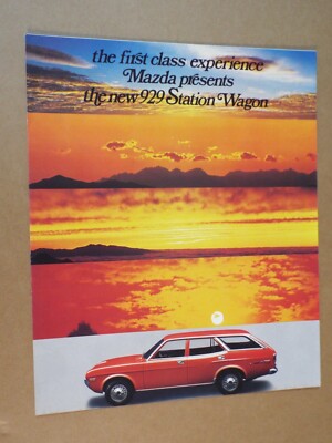 1973 Mazda 929 Station Wagon original large format foldout brochure | eBay