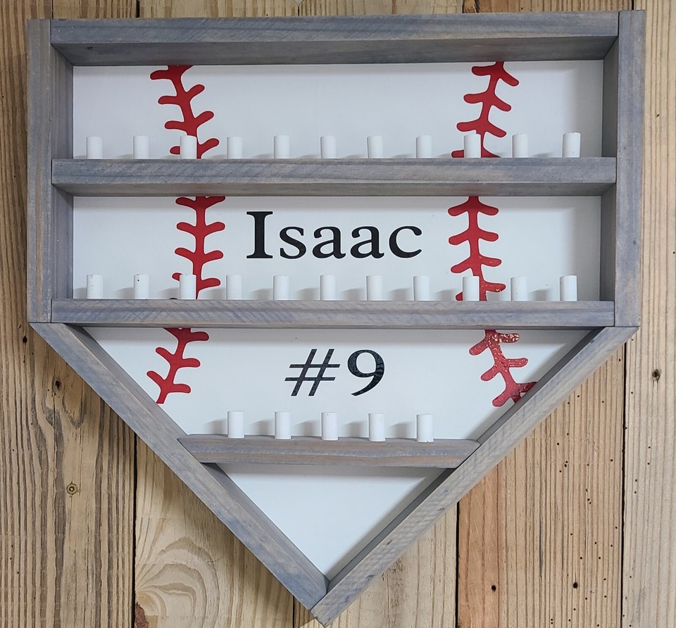 Baseball Home Plate Ring Holder. 27 Rings Personalized Display ...