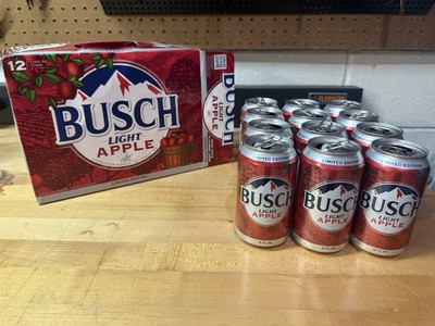Busch Light Apple BEER Empty 12 Pack Box And Cans Limited Edition Case ...