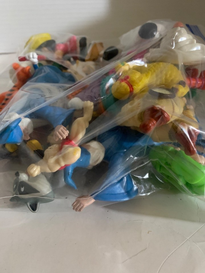 Vintage Mixed Lot Of Small Action Figures & Character Toys In Original ...