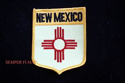 NEW MEXICO SHIELD PATCH STATE LAND OF ENCHANTMENT PIN UP TRAVEL GIFT ...