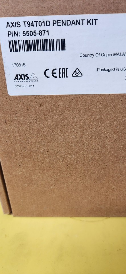 NEW - AXIS T94T01D PENDANT KIT P/N 5505-871 | eBay