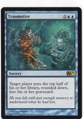 MTG Traumatize X 1 M11 UNPLAYED NM/M Please see scans | eBay