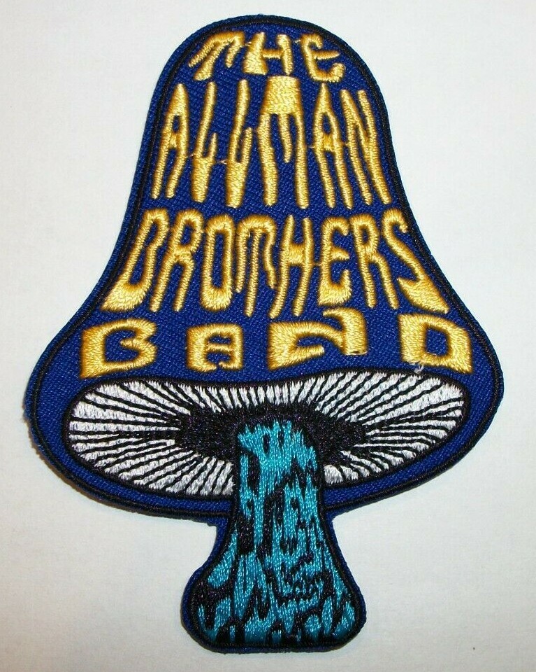 Allman Brothers Band Mushroom Patch~Embroidered~3 1/2" x 2 1/2"~Iron or ...
