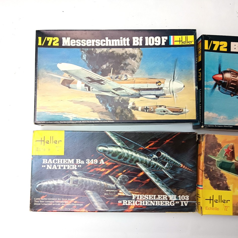 Lot of 10 Heller and Minicraft 1/72 SCALE WWII AIRPLANE MODEL KITS new ...