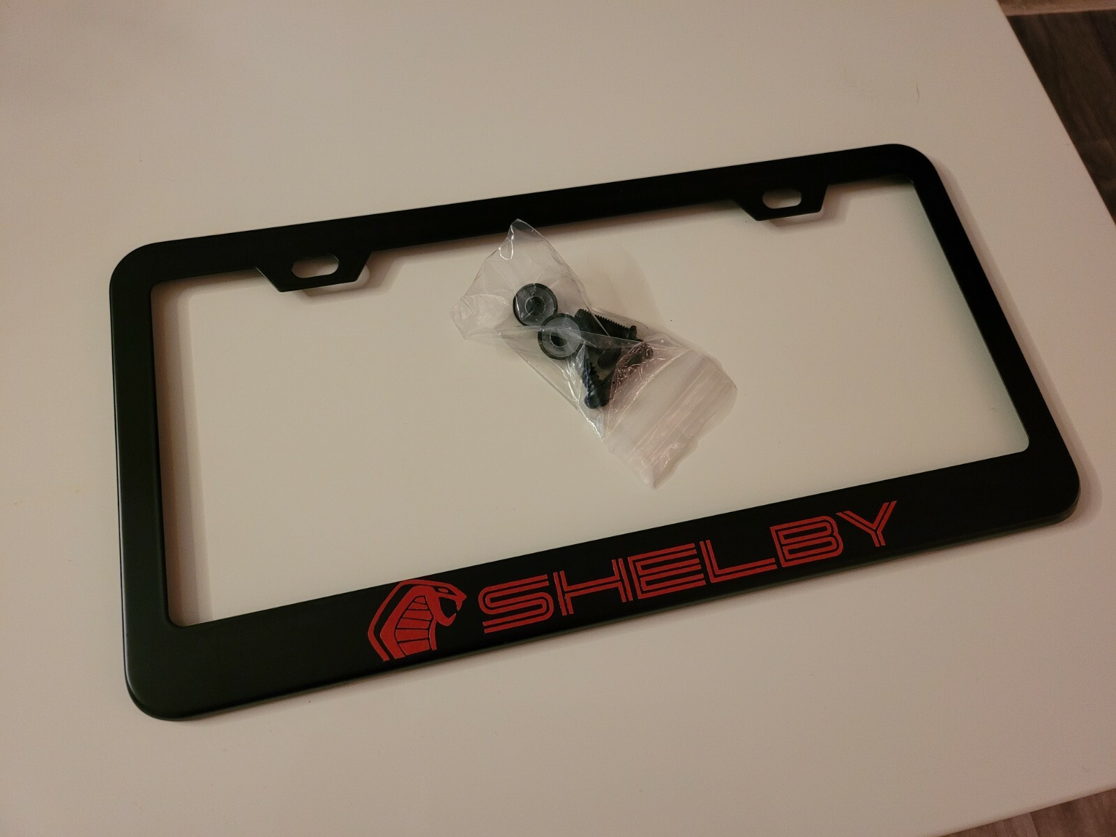 License Plate Frame Cover For Shelby GT500 GT350 GT350R Mustang (Red ...