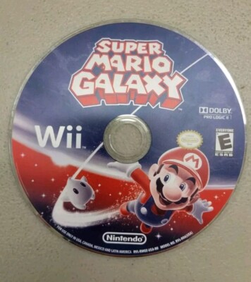 Super Mario Galaxy Disc ONLY (Nintendo Wii, 2007) Tested Polished Disc ...